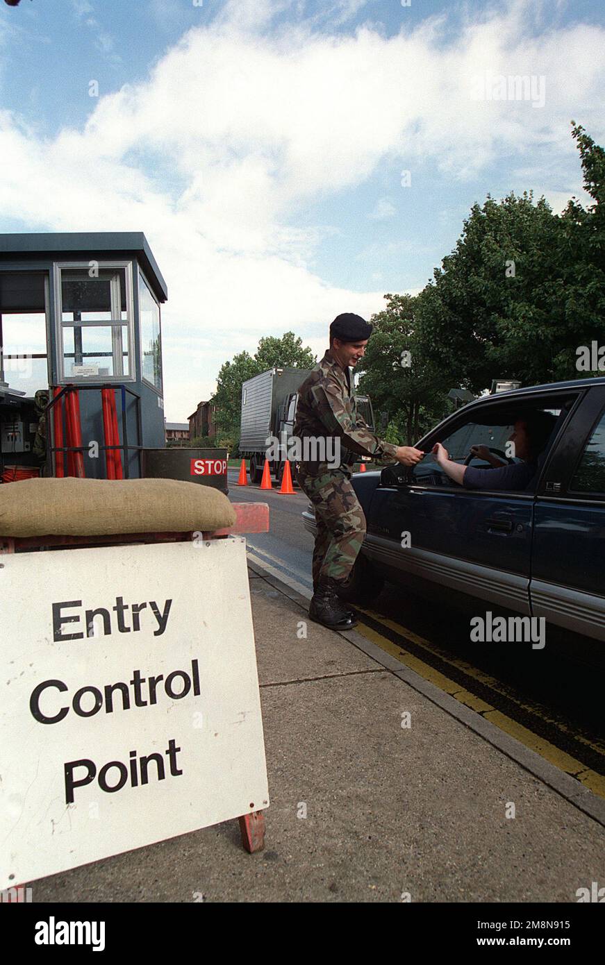 Suffolk County, England. USAF AIRMAN First Class (A1C) Ray Hynes, from ...