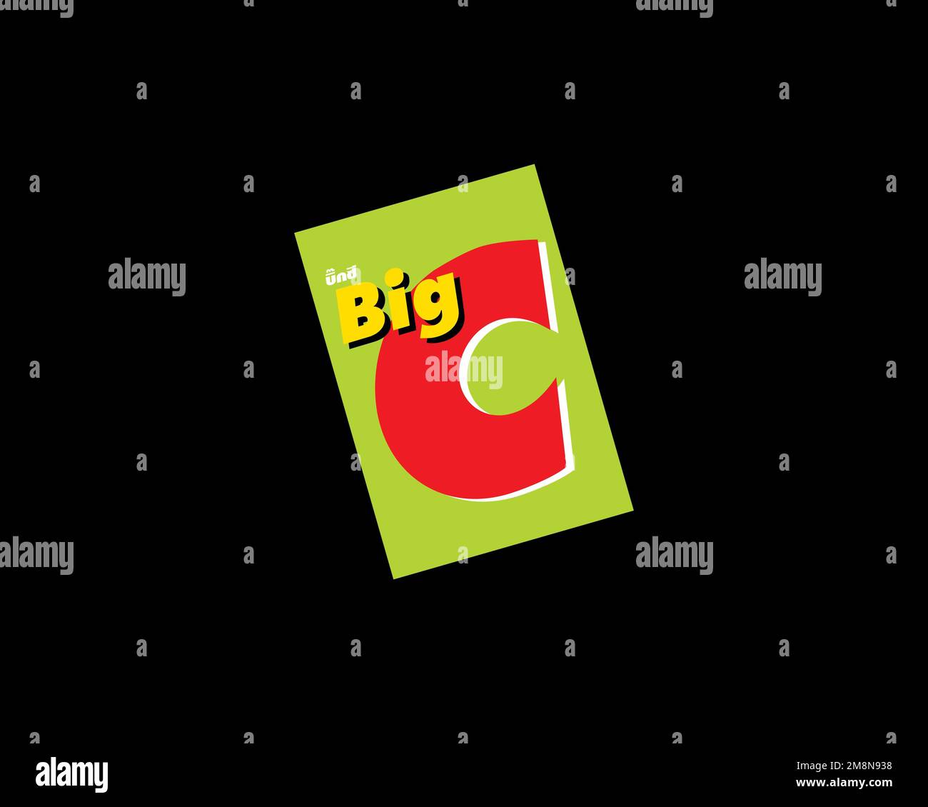 Big C, rotated logo, black background Stock Photo - Alamy