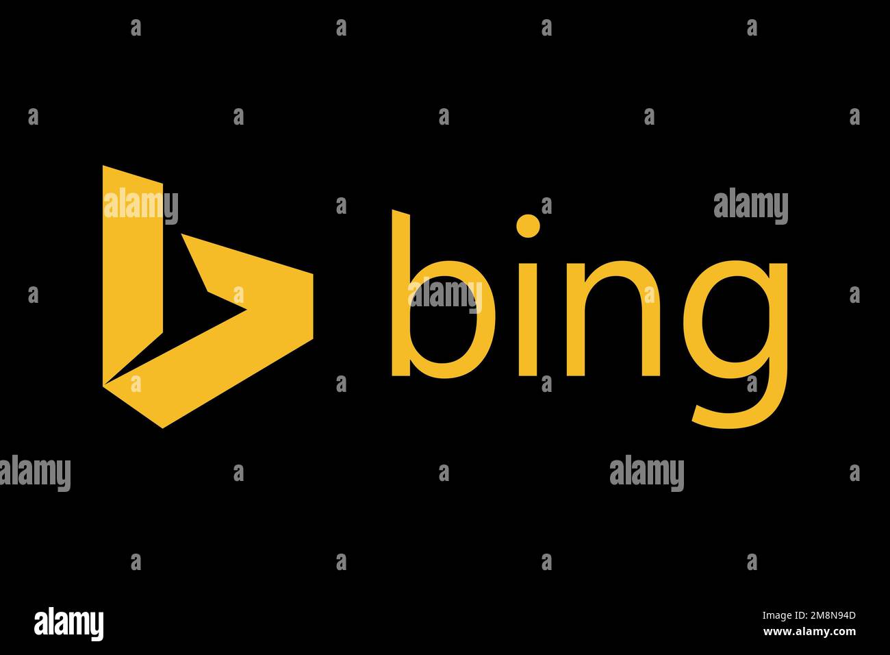 Bing Vision, Logo, Black background Stock Photo - Alamy