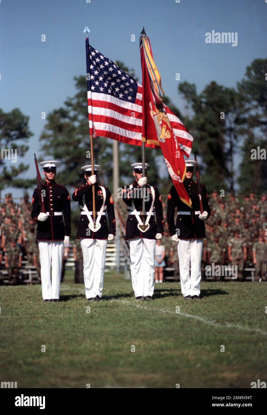 Marine Corps Color Guard from the "Commander's Own", Marine Corps Band ...