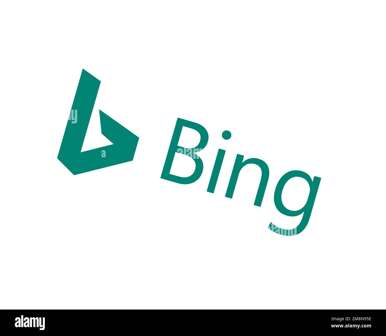 Bing Mobile, rotated logo, white background B Stock Photo - Alamy