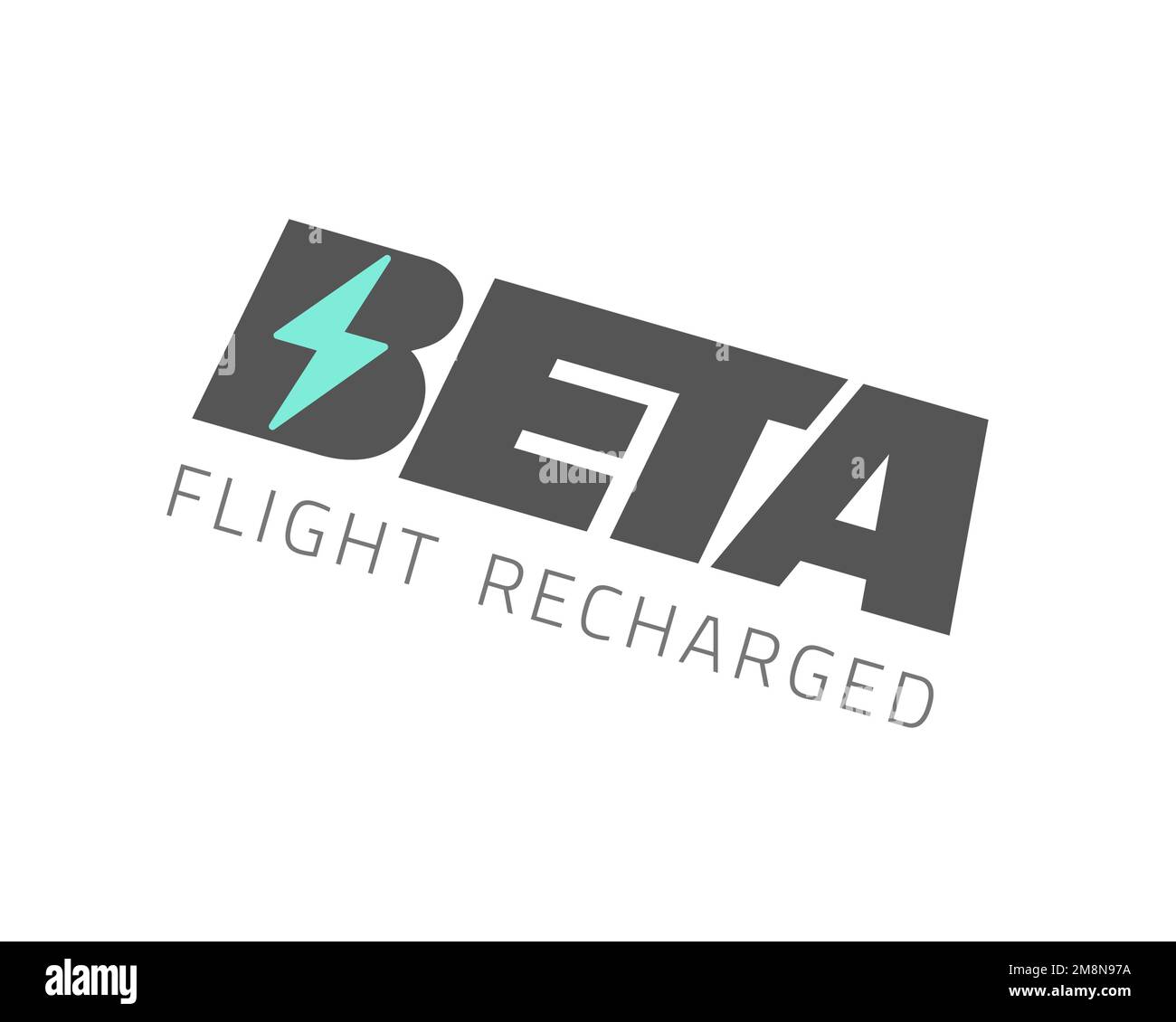 Beta Technologies, rotated logo, white background B Stock Photo - Alamy