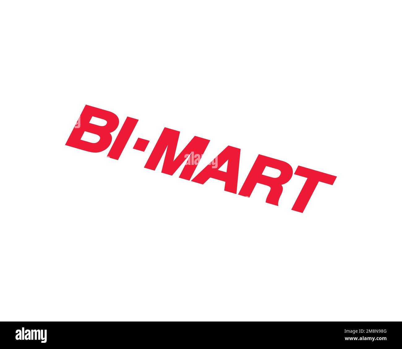 Bi Mart, rotated logo, white background B Stock Photo - Alamy