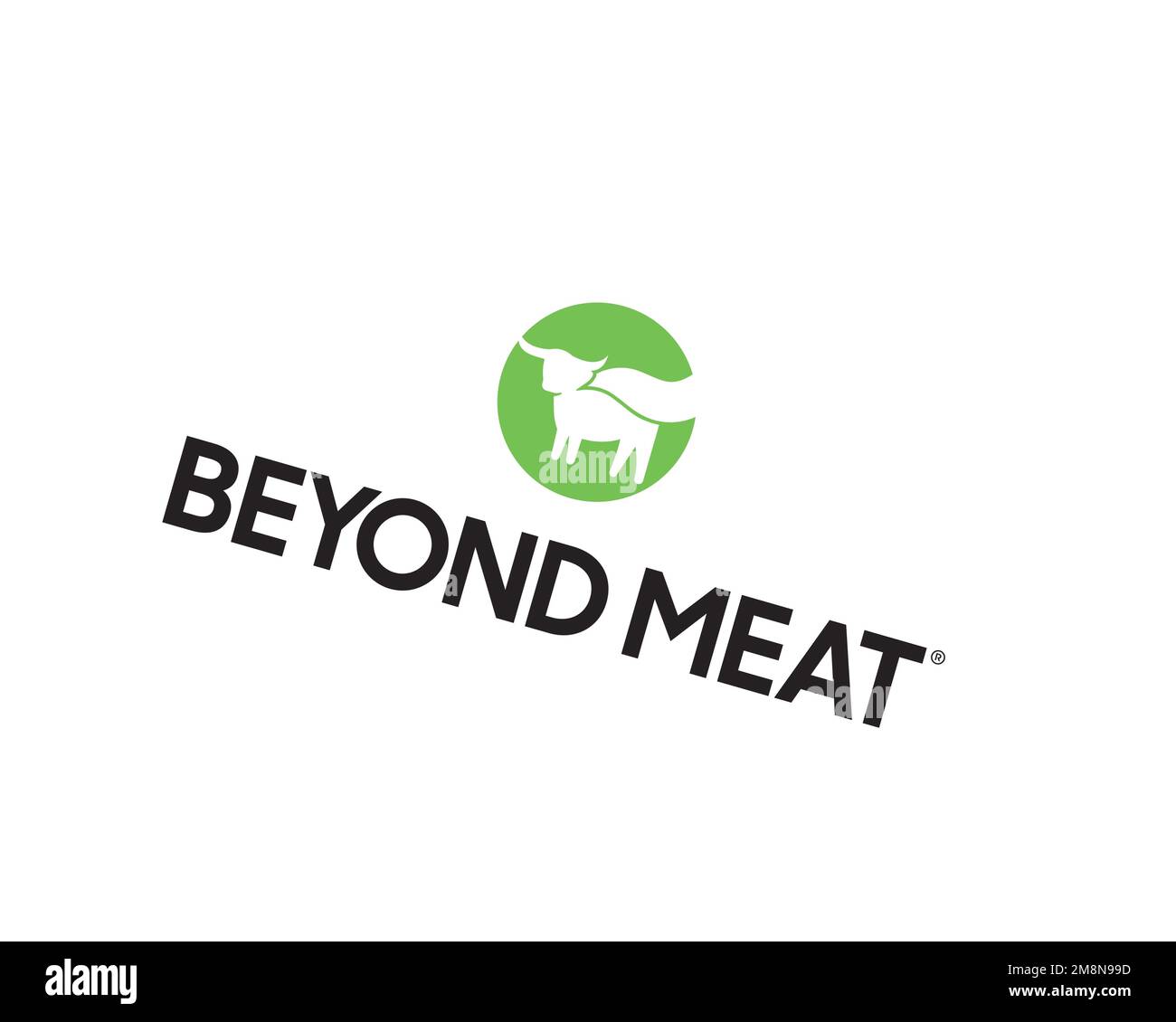 Beyond Meat, rotated logo, white background B Stock Photo - Alamy