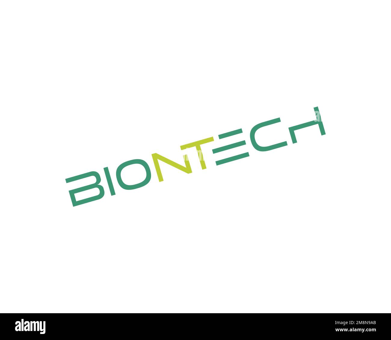 BioNTech, rotated logo, white background Stock Photo - Alamy