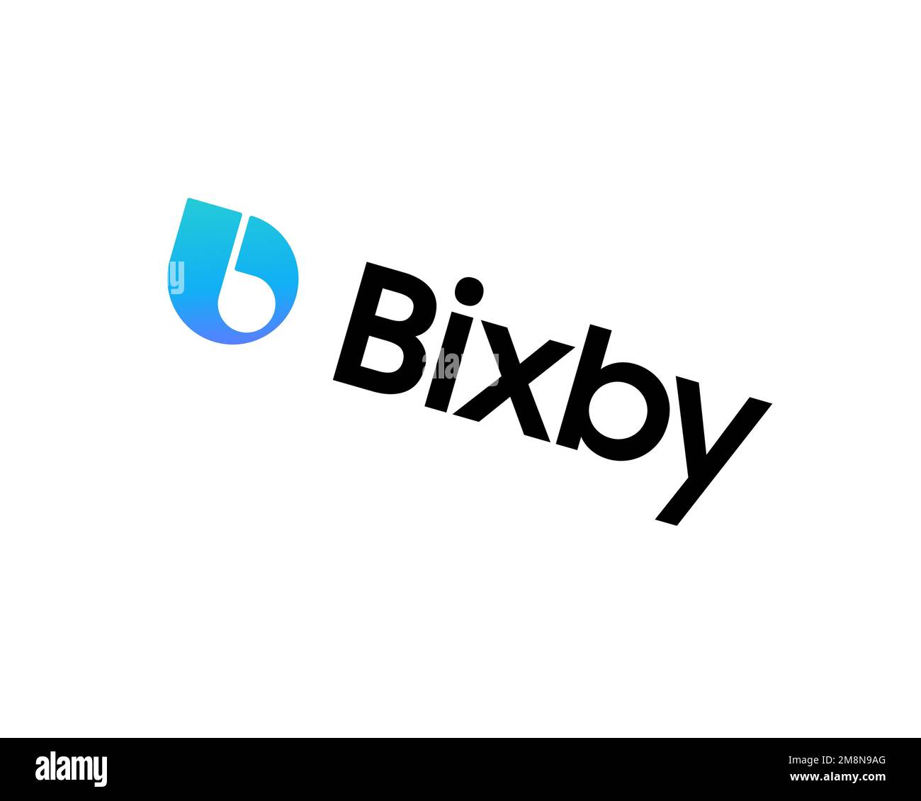 Bixby virtual assistant, rotated logo, white background B Stock Photo ...
