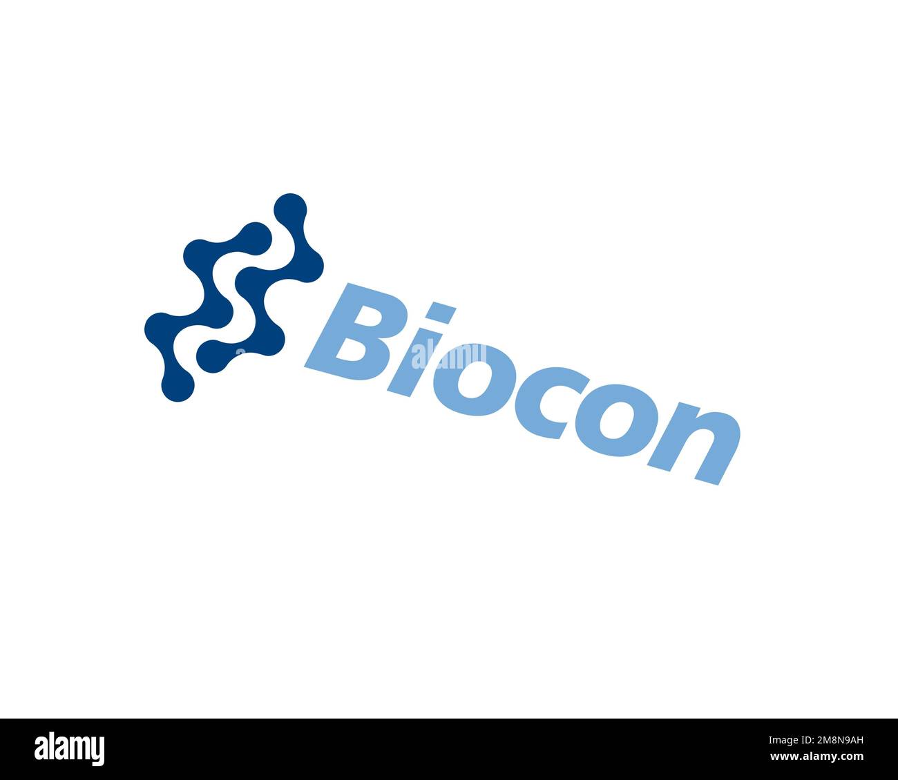 Biocon, rotated logo, white background B Stock Photo - Alamy
