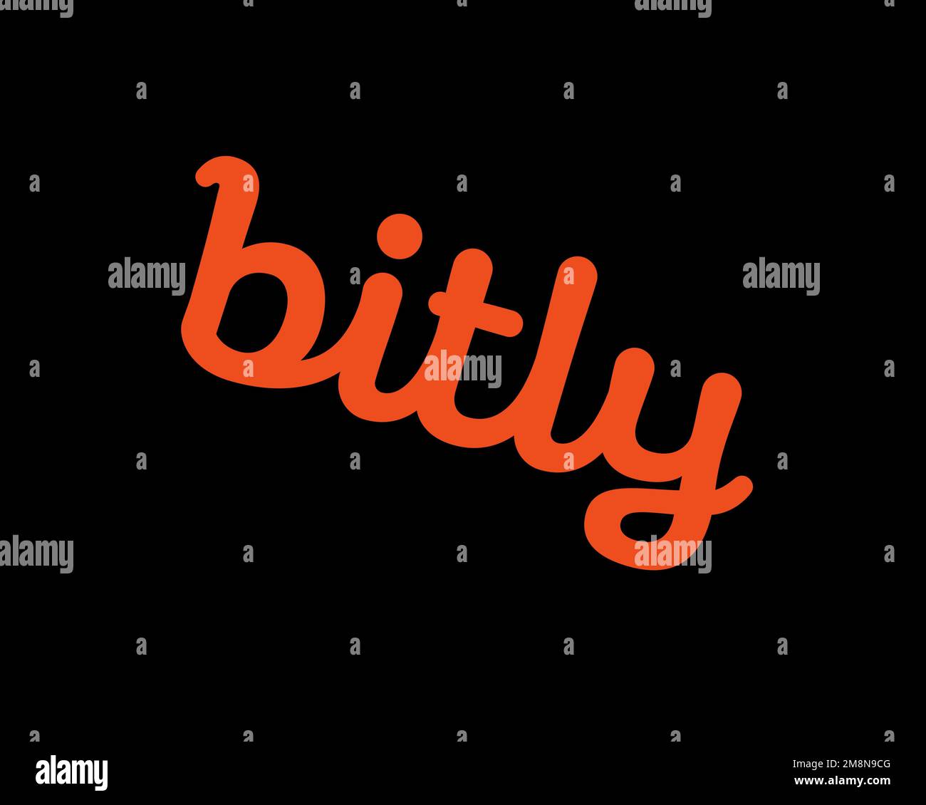 Bitly, rotated logo, black background B Stock Photo - Alamy