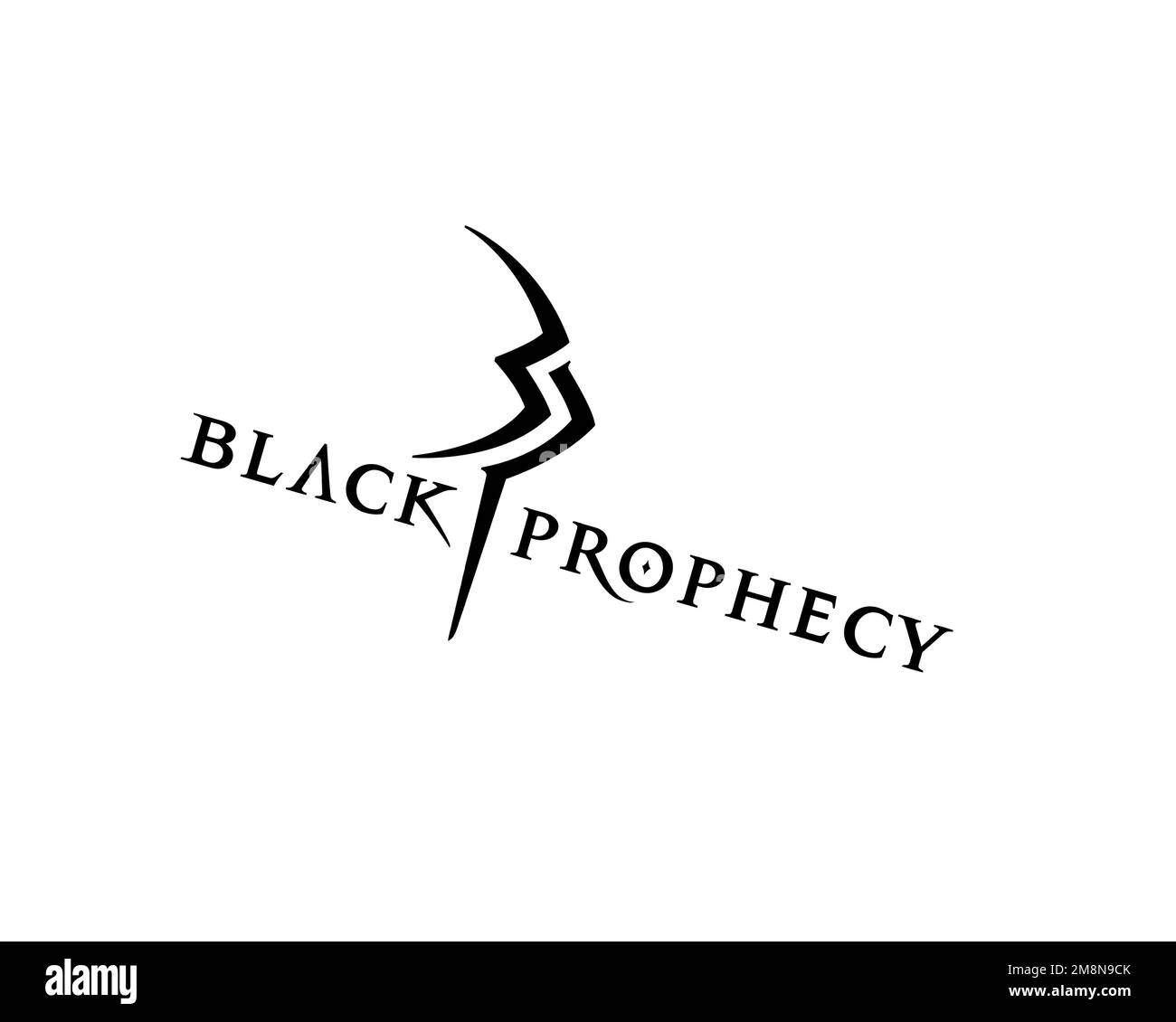 Black Prophecy, rotated logo, white background B Stock Photo - Alamy