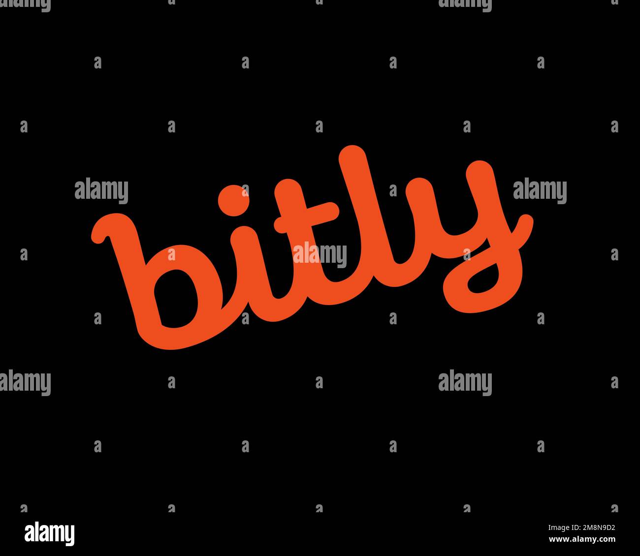Bitly, rotated logo, black background Stock Photo - Alamy