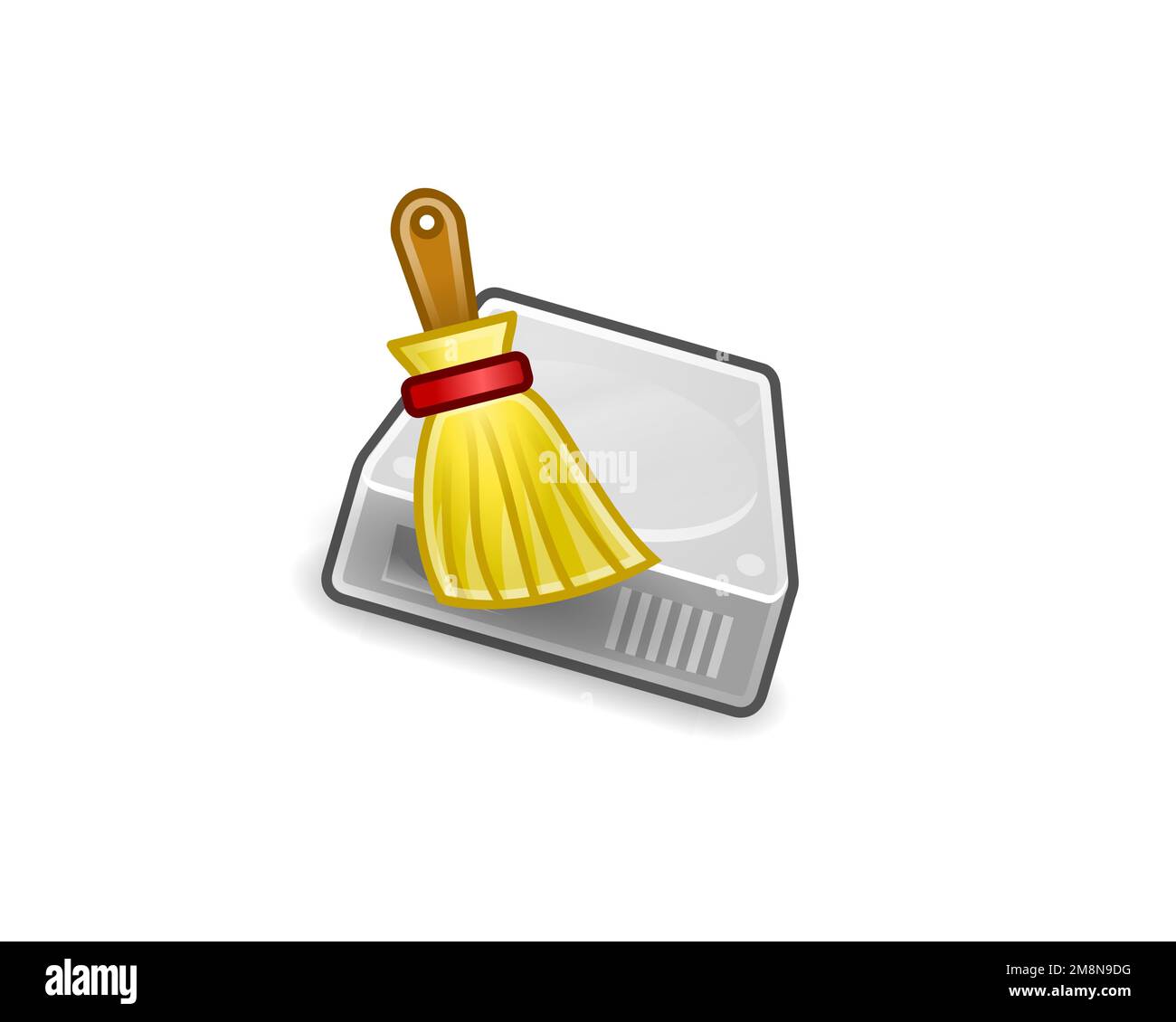 BleachBit, rotated logo, white background B Stock Photo - Alamy