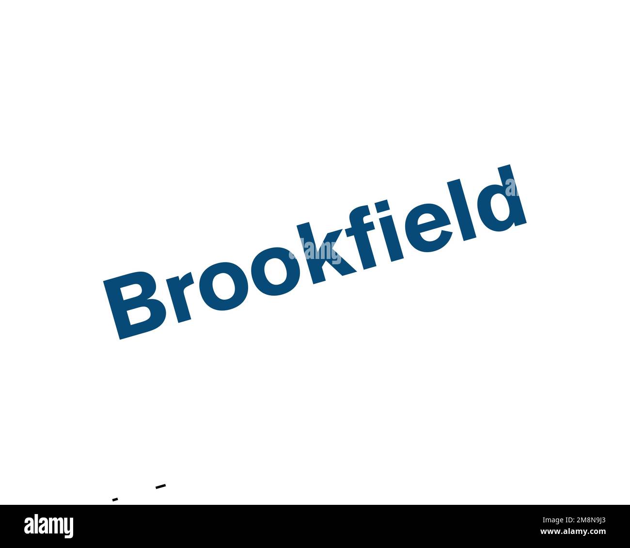 Brookfield Business Partners, rotated logo, white background Stock ...
