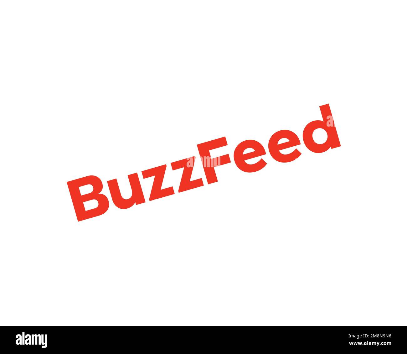 BuzzFeed, rotated logo, white background Stock Photo - Alamy