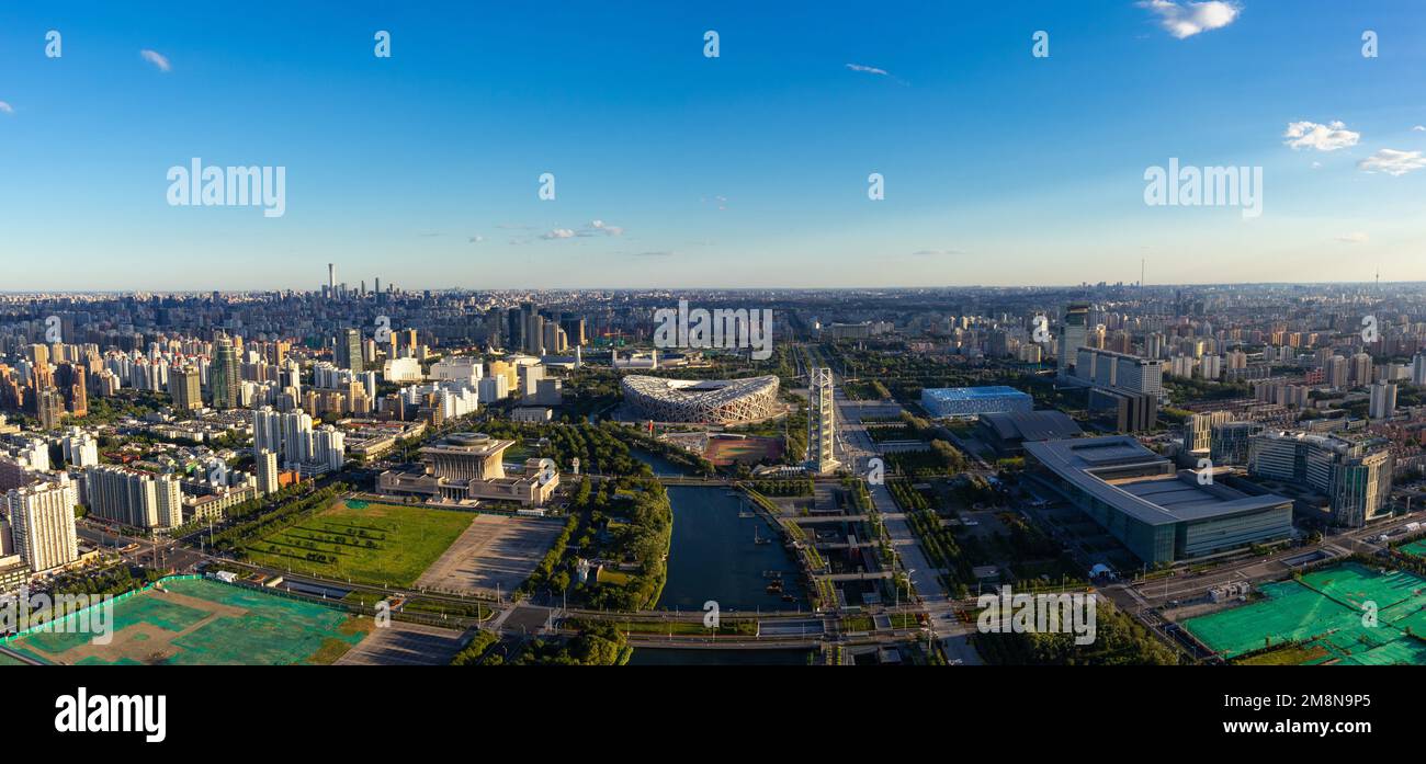 Have a bird's eye view of Beijing Olympic village panorama Stock Photo ...