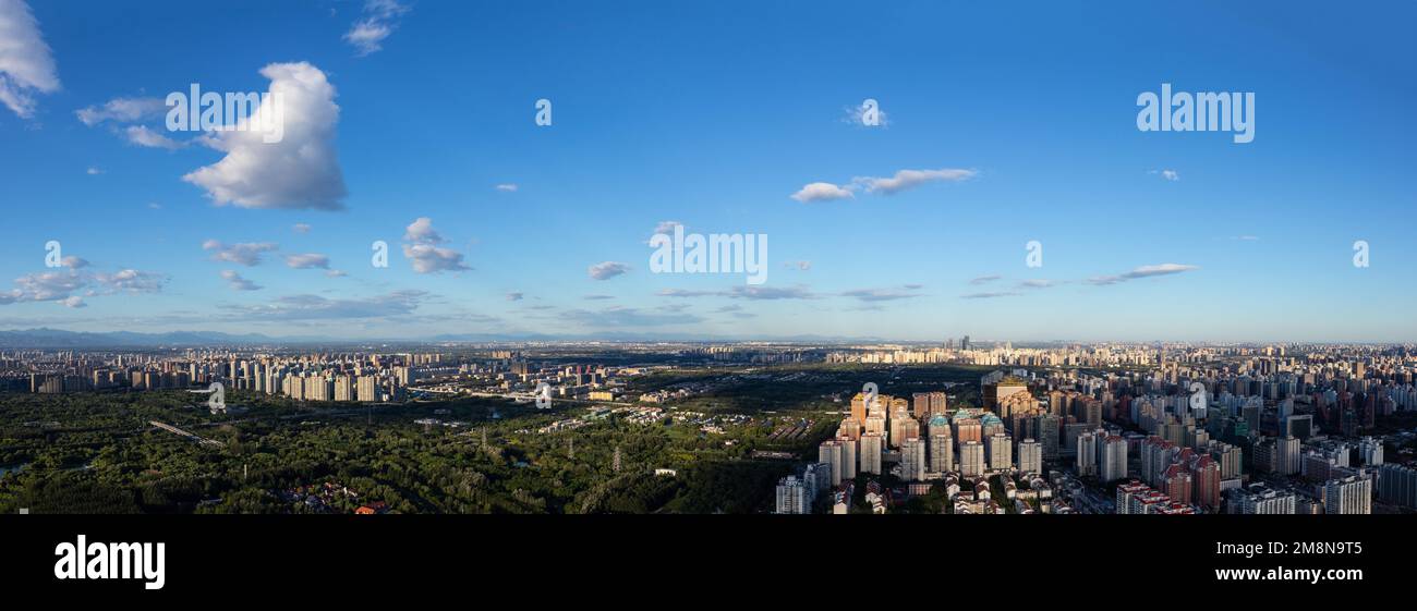Have a bird's eye view of Beijing panoramic Stock Photo - Alamy