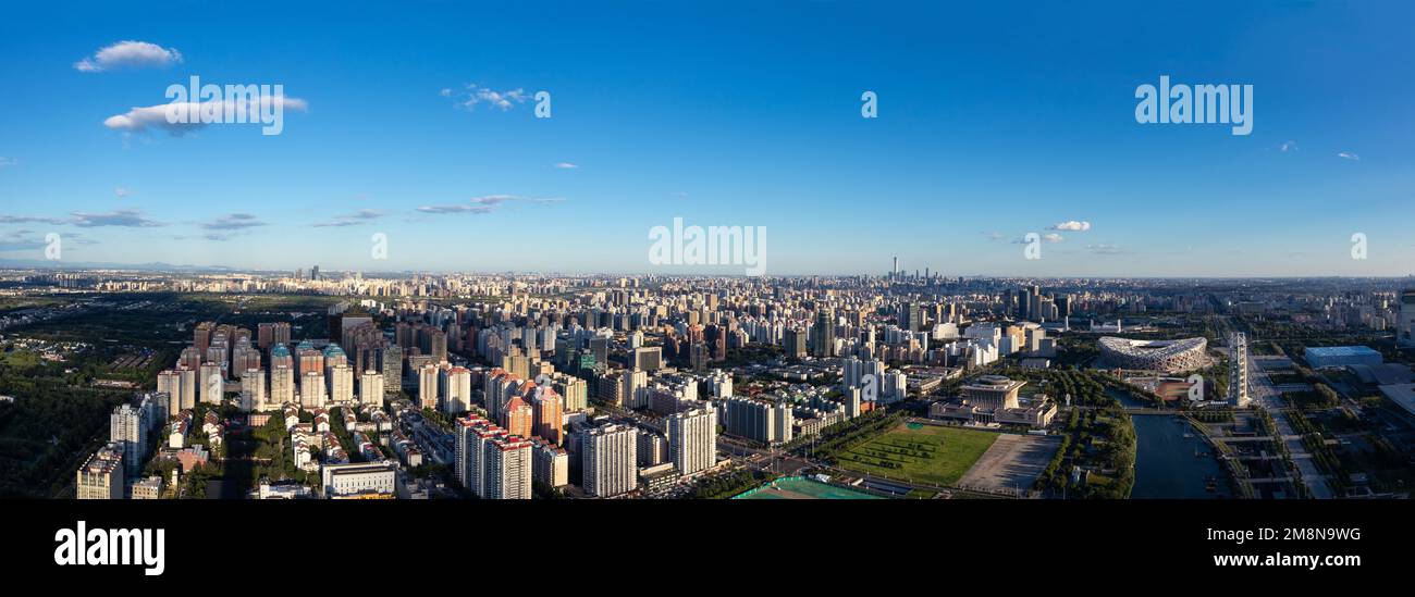 Have a bird's eye view of Beijing panoramic Stock Photo - Alamy
