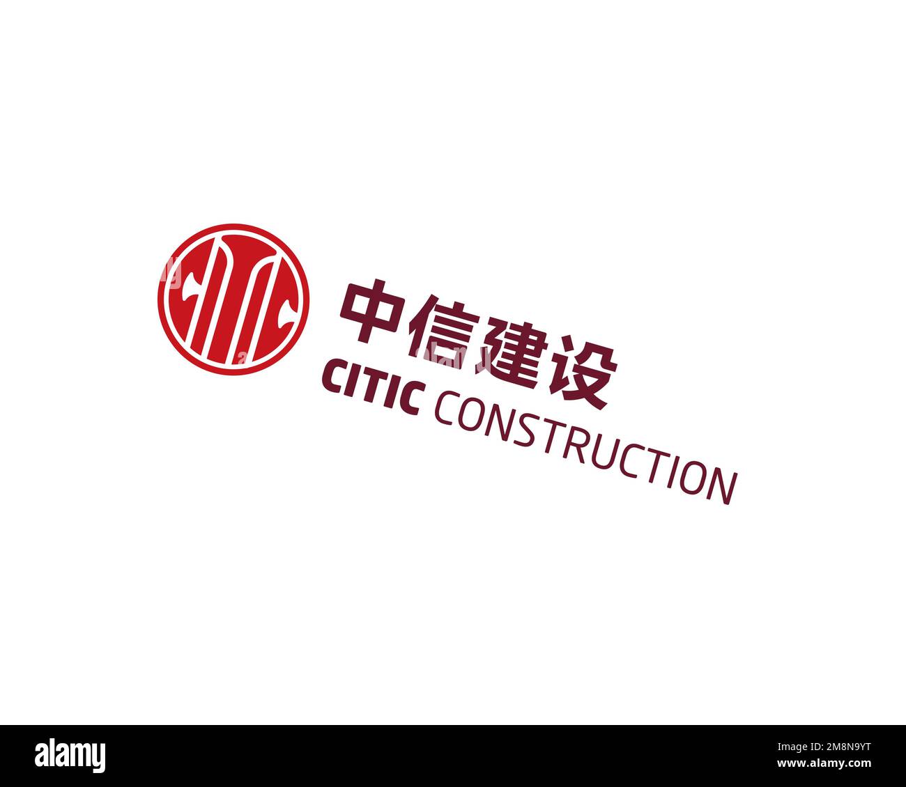 CITIC Construction, rotated logo, white background B Stock Photo - Alamy