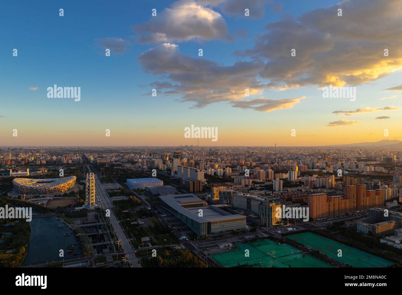 Have a bird's eye view of Beijing Olympic village Stock Photo - Alamy