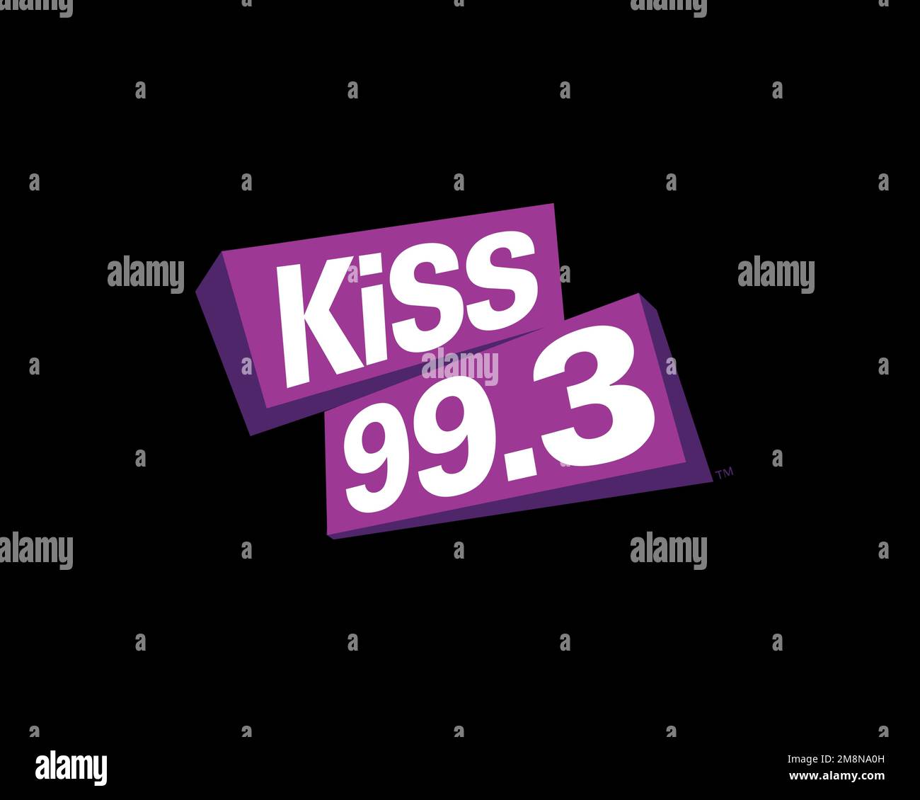 CKGB FM, rotated logo, black background Stock Photo - Alamy