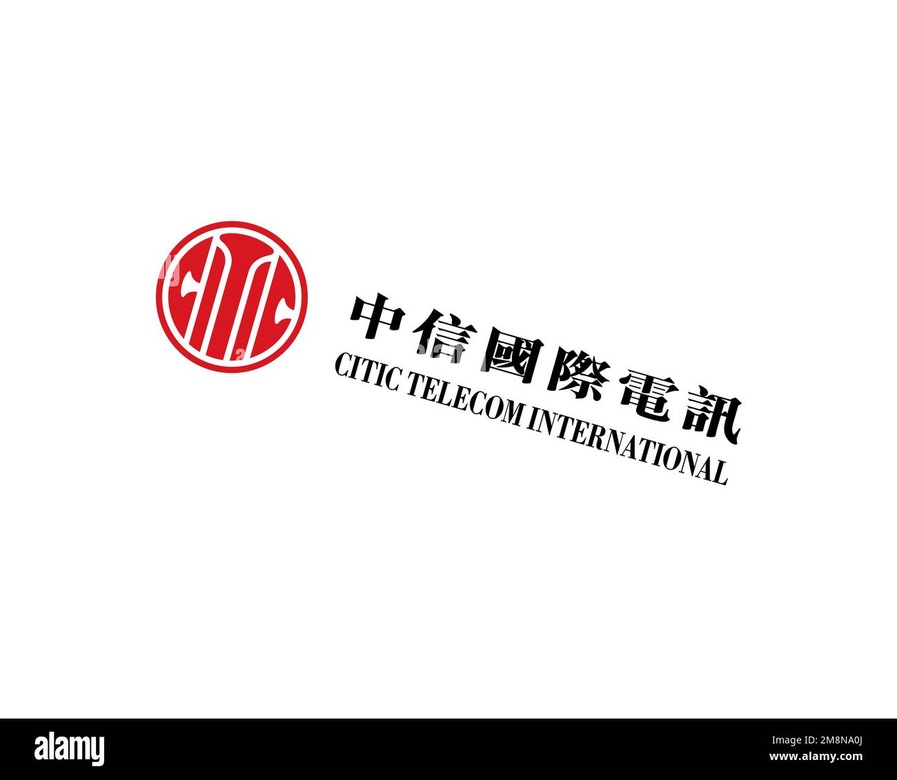 CITIC Telecom International, rotated logo, white background B Stock ...