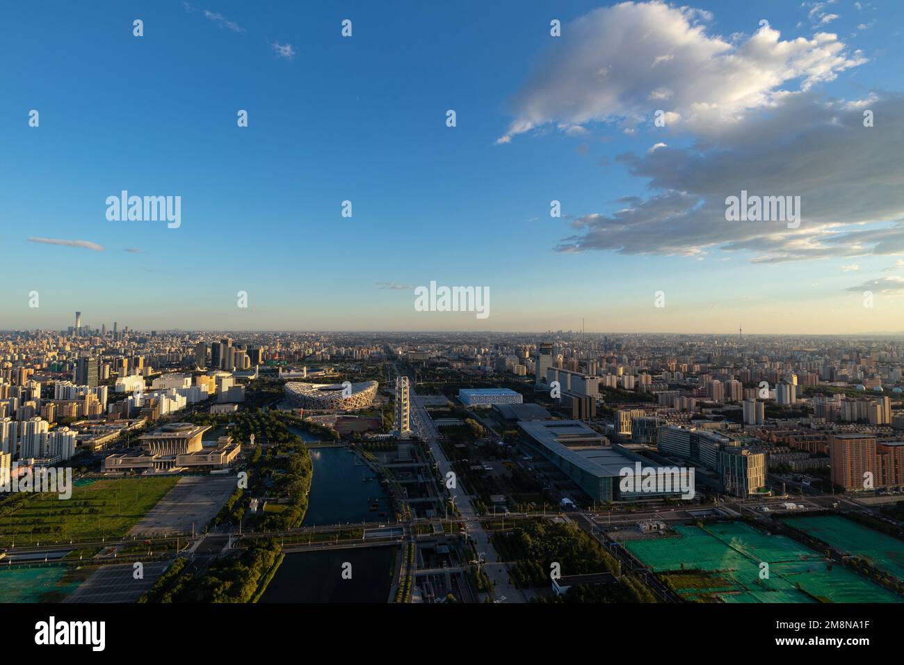 Have a bird's eye view of Beijing Olympic village Stock Photo - Alamy