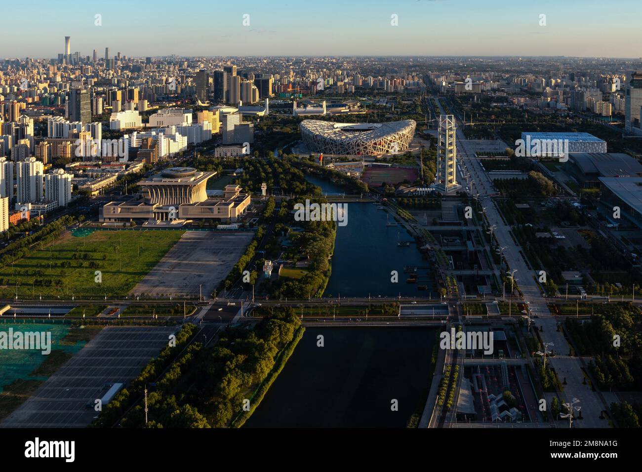 Have a bird's eye view of Beijing Olympic village Stock Photo - Alamy