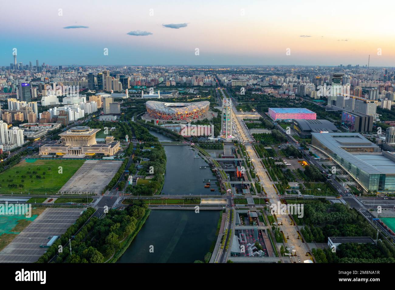 Have a bird's eye view of Beijing Olympic village Stock Photo - Alamy