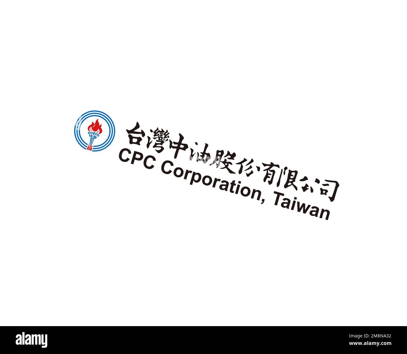 CPC Corporation Taiwan, rotated logo, white background B Stock Photo ...