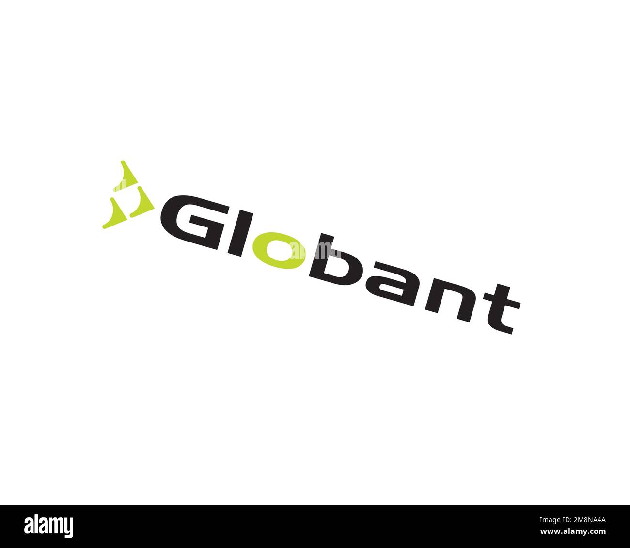Globant, rotated logo, white background B Stock Photo - Alamy