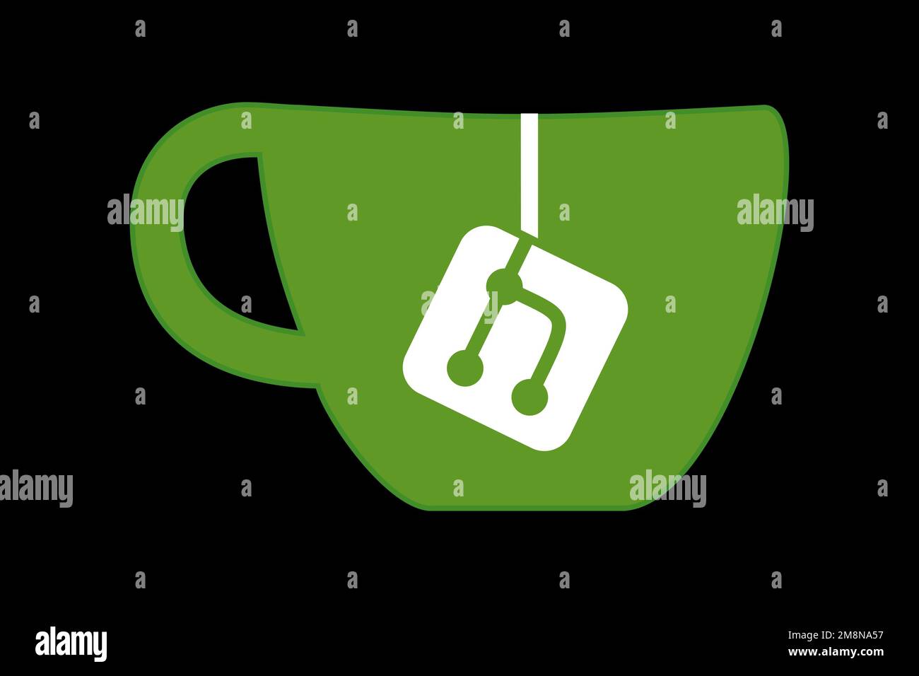 Gitea, Logo, Black background Stock Photo - Alamy