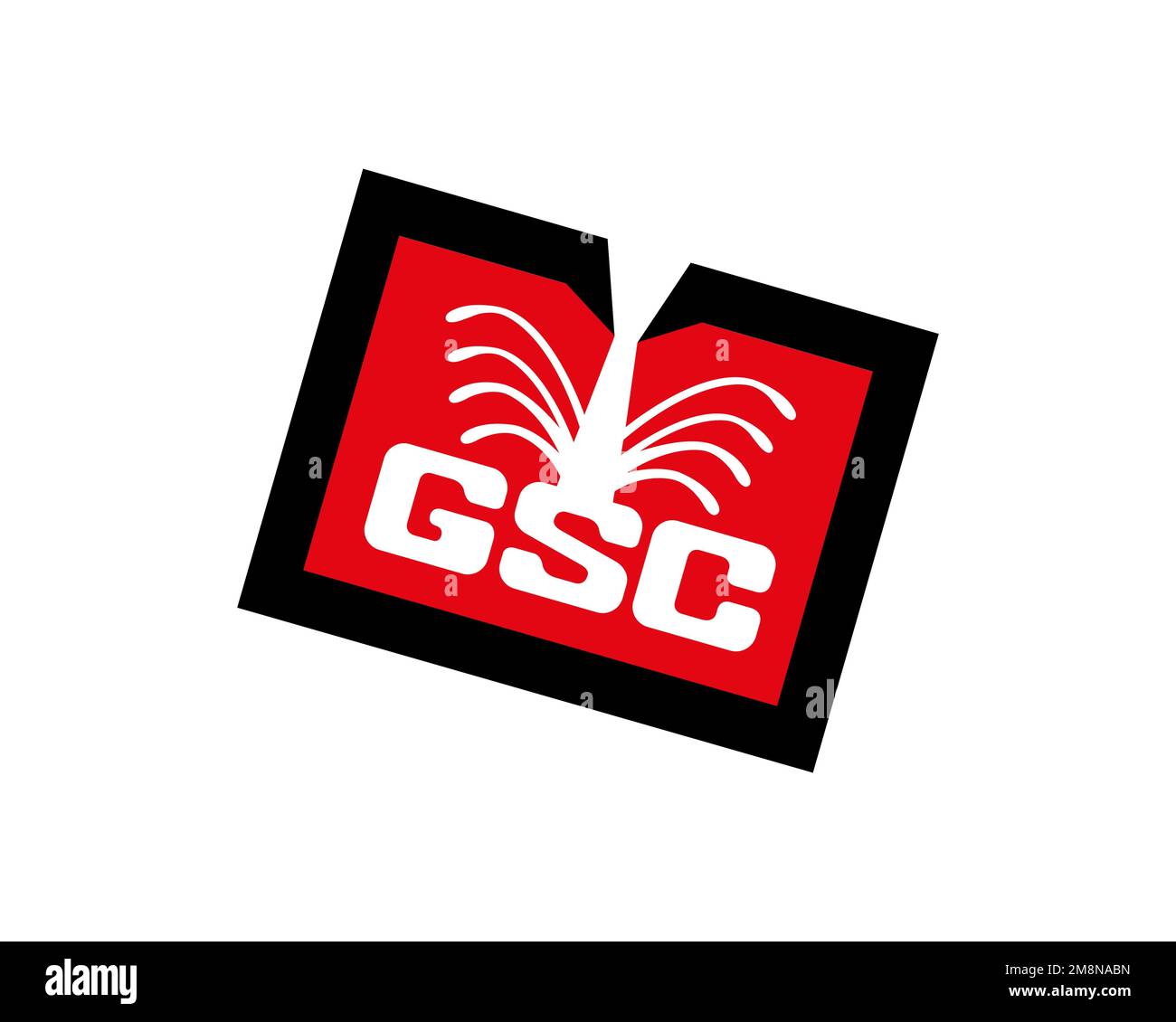 Goodwin Steel Castings, Rotated Logo, White Background B Stock Photo ...