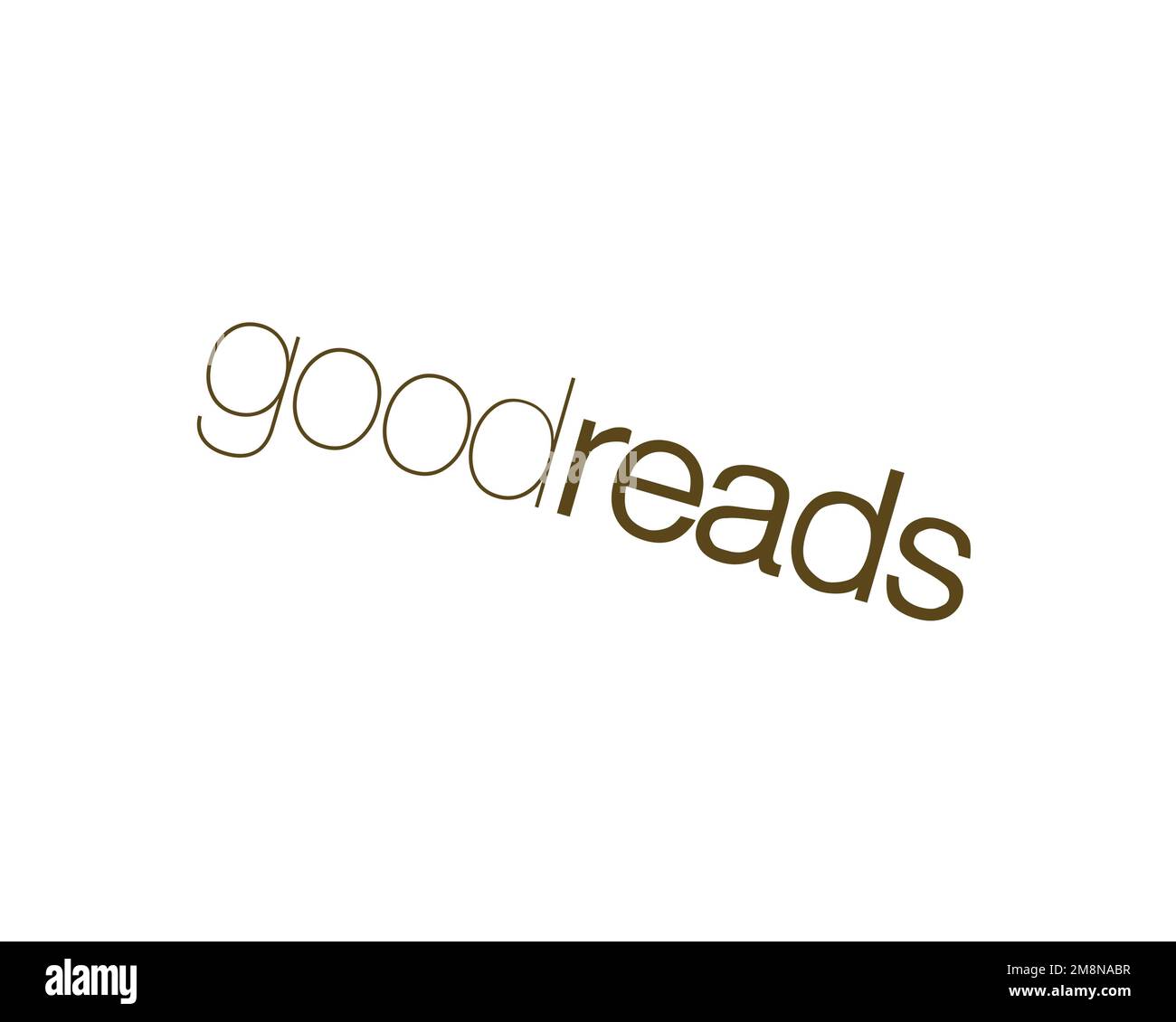 Goodreads, rotated logo, white background B Stock Photo - Alamy