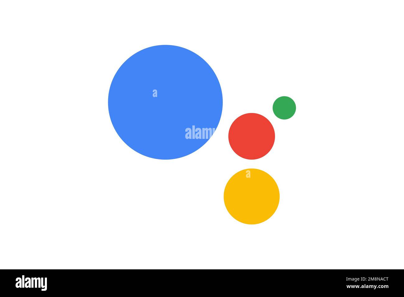 Google Assistant, Logo, White background Stock Photo - Alamy