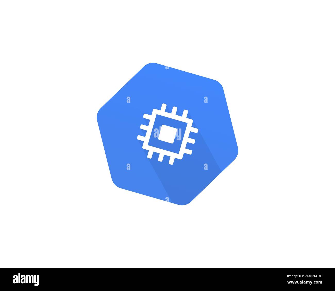 Google Compute Engine, rotated logo, white background B Stock Photo - Alamy