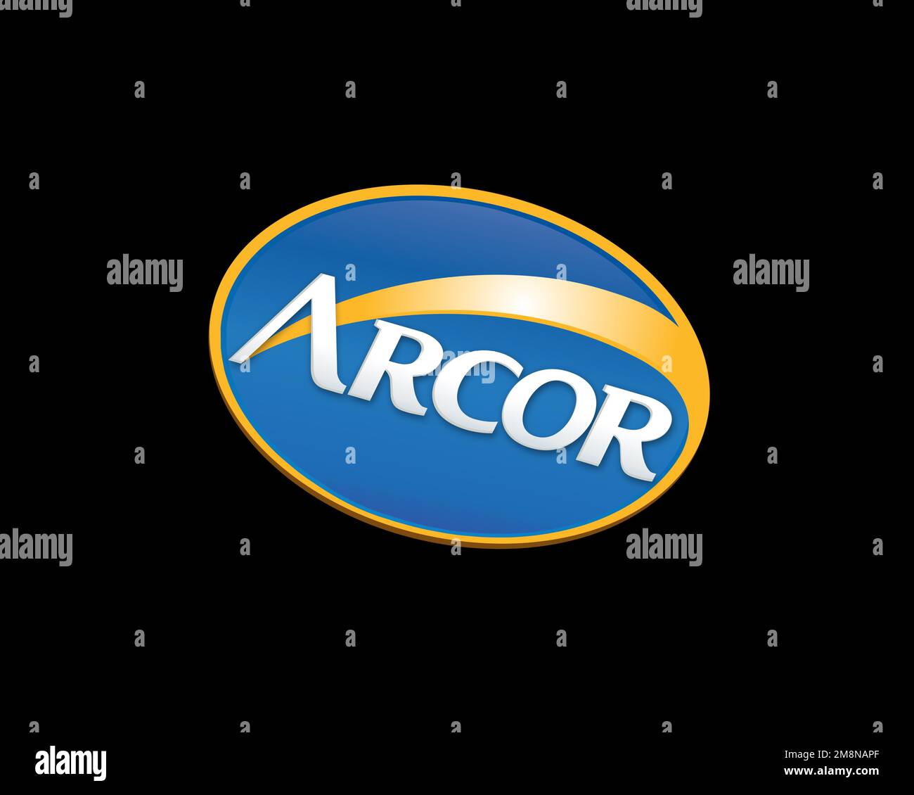 Grupo Arcor, rotated logo, black background B Stock Photo - Alamy
