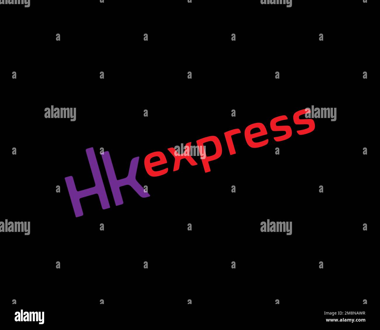HK Express, rotated logo, black background Stock Photo - Alamy