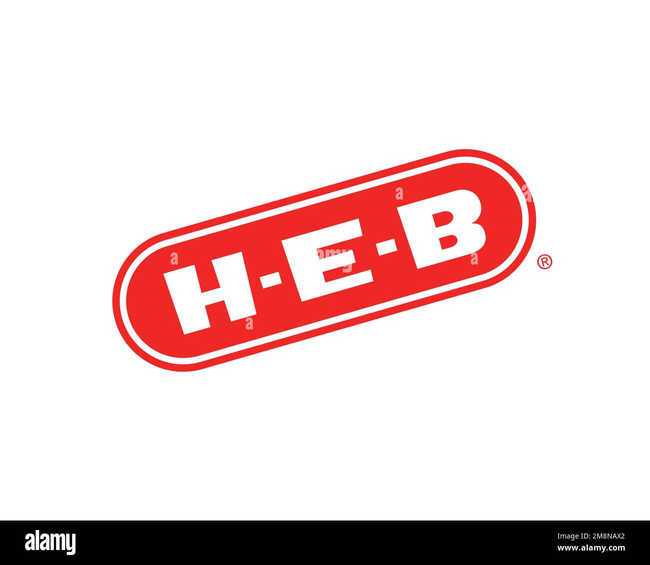 H E B, rotated logo, white background Stock Photo - Alamy