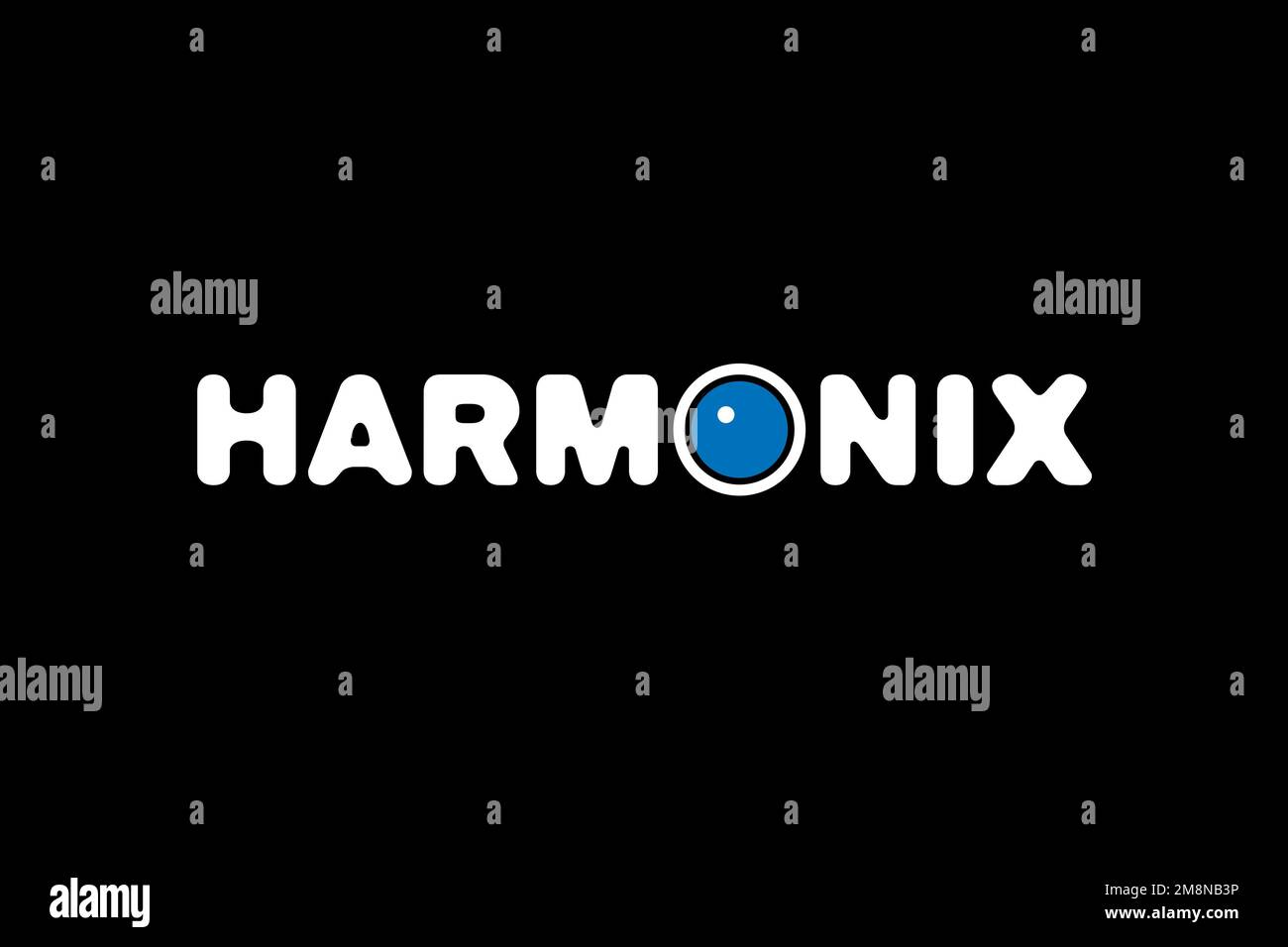 Harmonix, Logo, Black background Stock Photo - Alamy