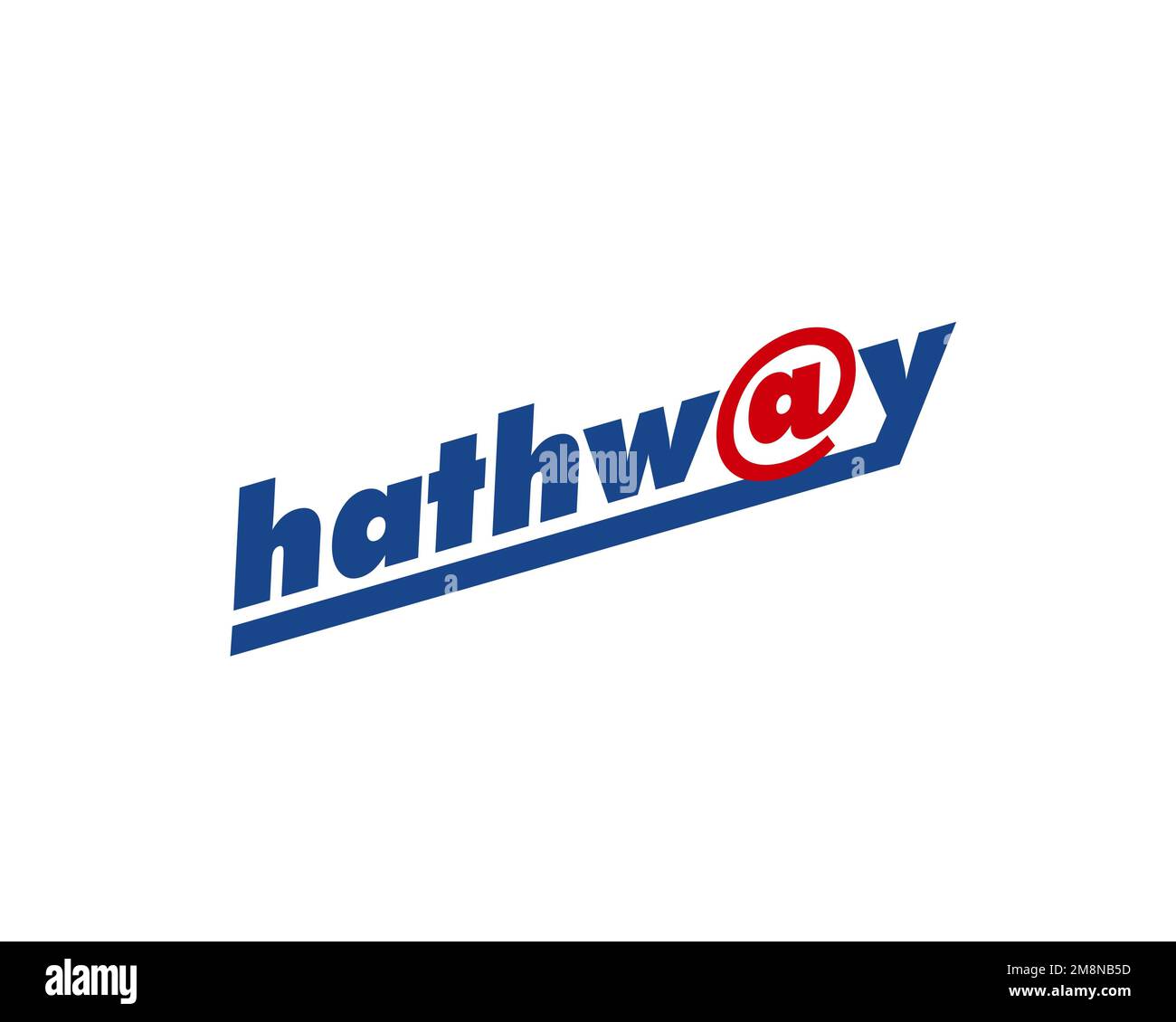Hathway, rotated logo, white background Stock Photo - Alamy