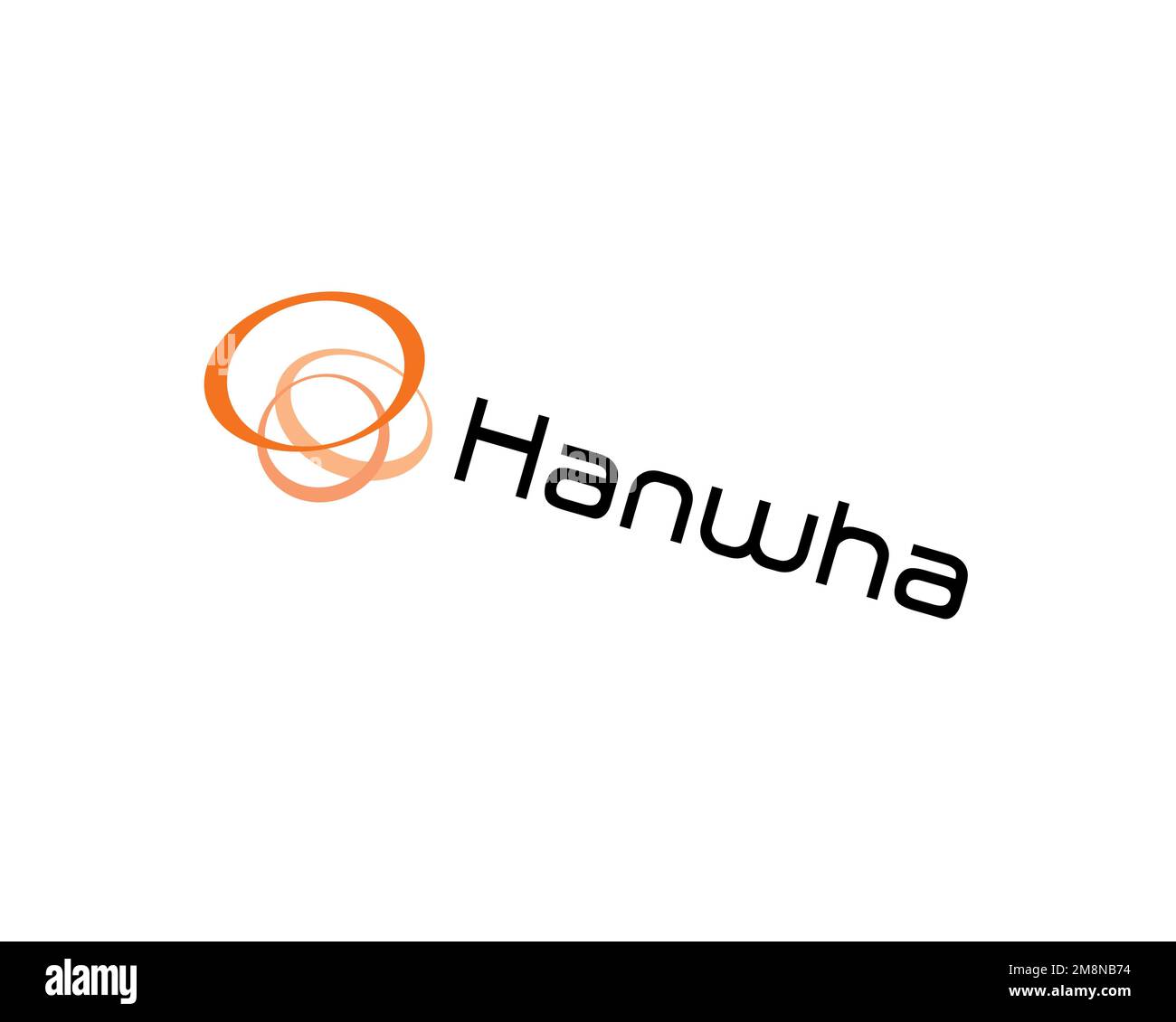 Hanwha Group, rotated logo, white background B Stock Photo - Alamy