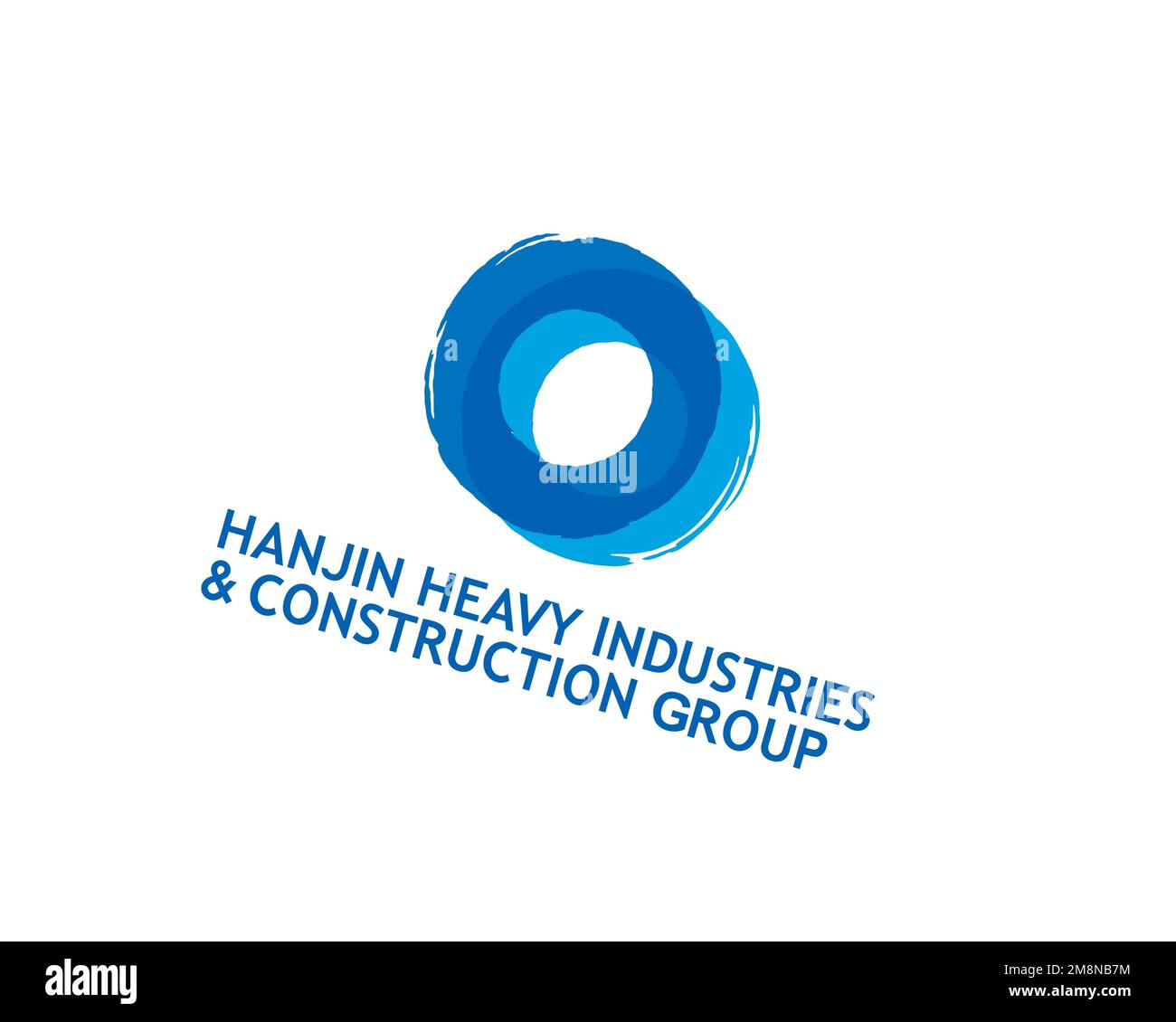 Hanjin Heavy Industries, rotated logo, white background B Stock Photo ...