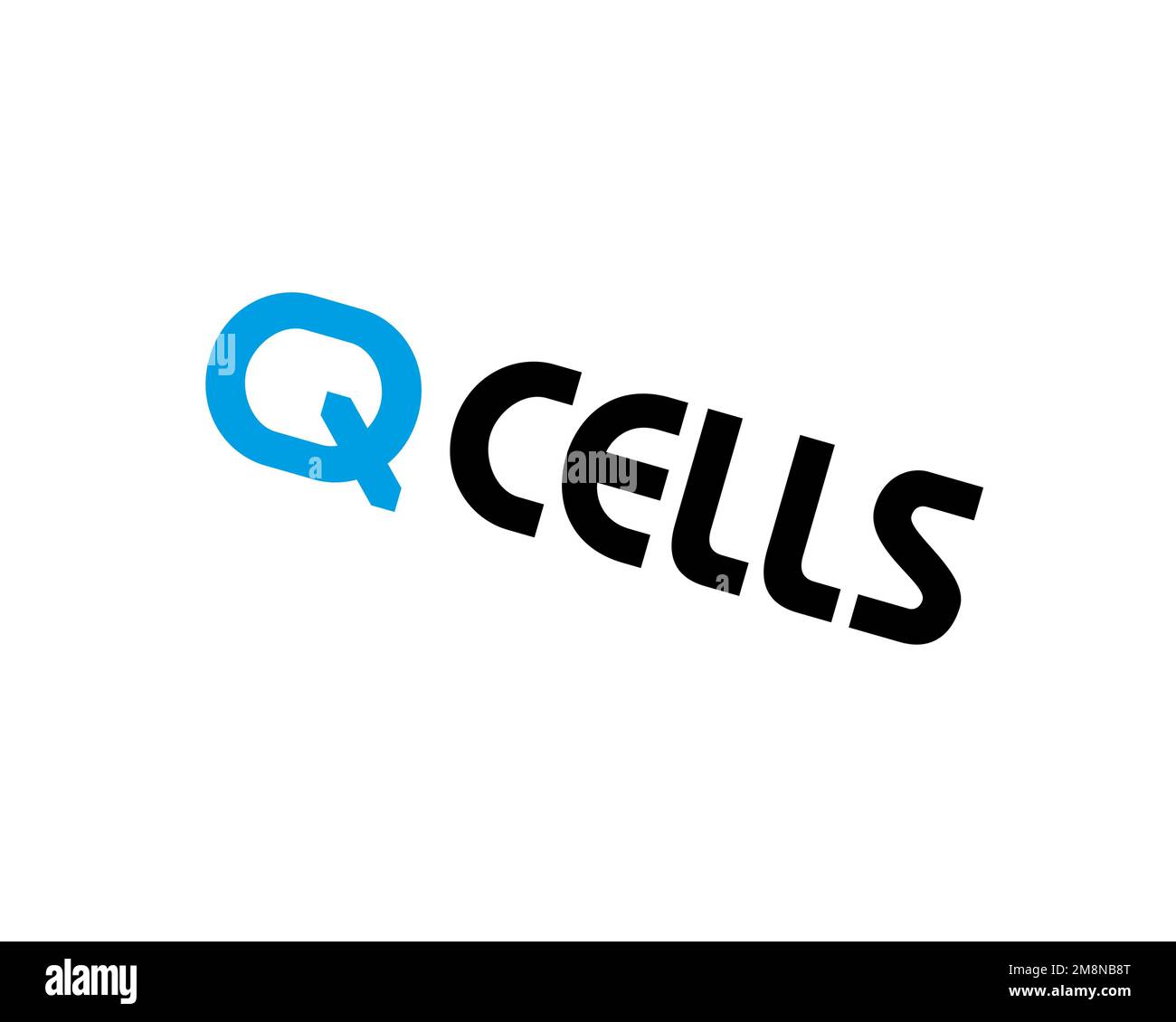 Hanwha Q Cells, rotated logo, white background B Stock Photo - Alamy