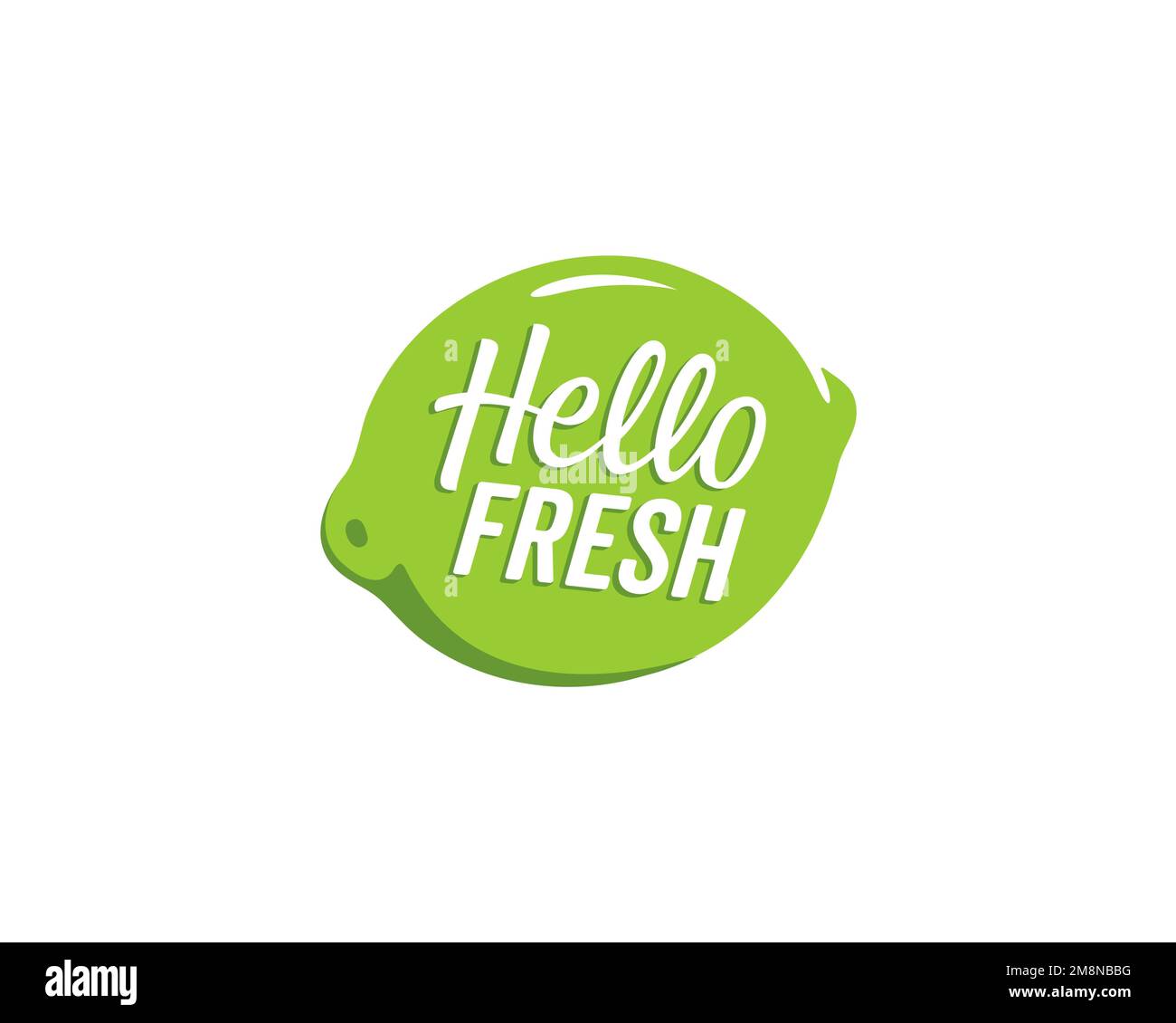 HelloFresh, rotated logo, white background B Stock Photo - Alamy