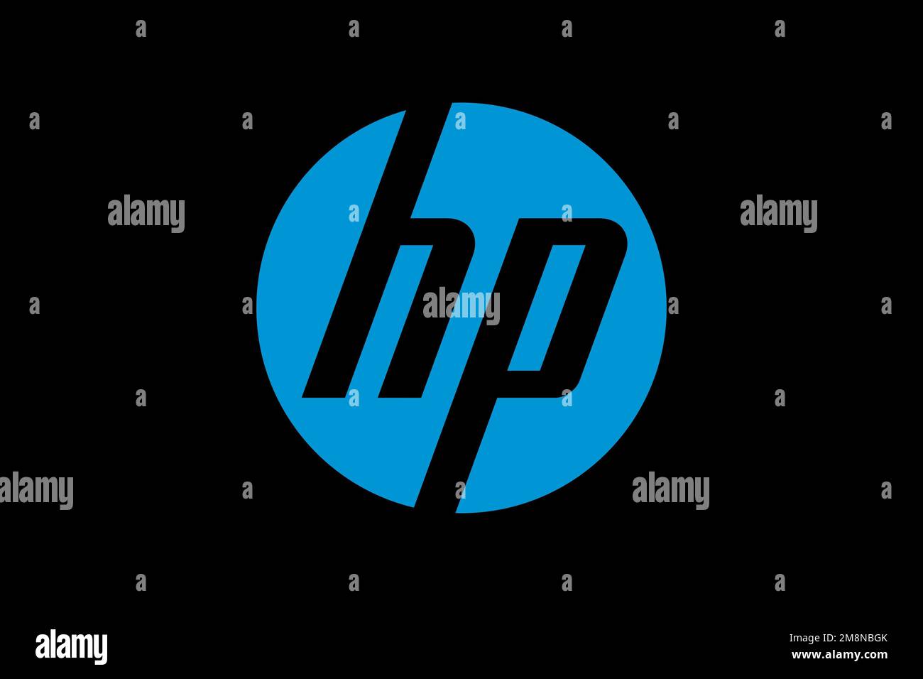 Hewlett Packard, Logo, Black background Stock Photo - Alamy
