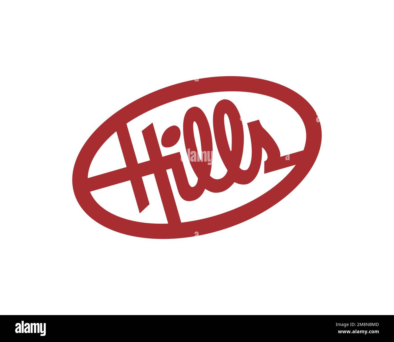 Hills store, rotated logo, white background Stock Photo - Alamy