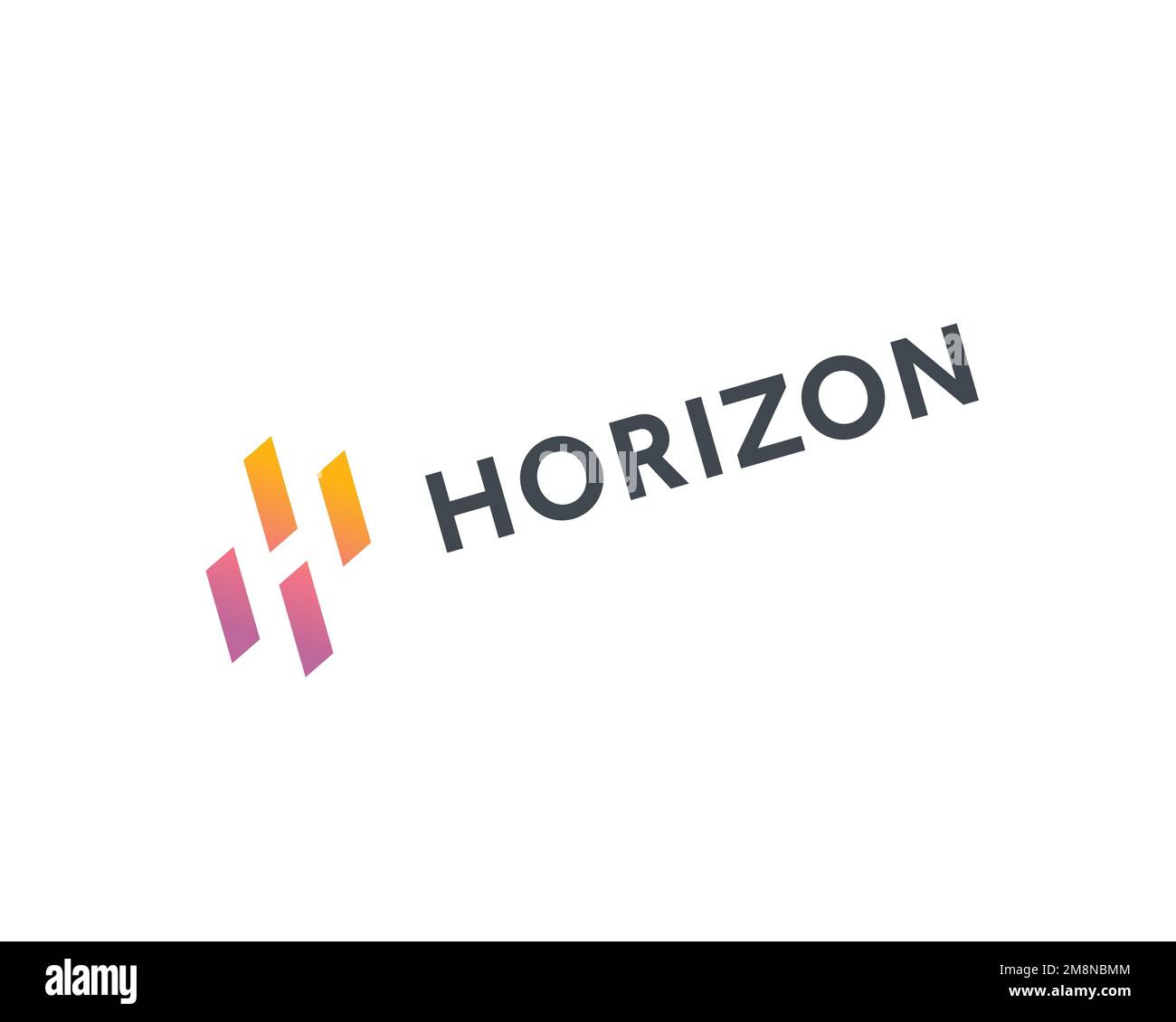 Horizon Therapeutics, rotated logo, white background Stock Photo - Alamy