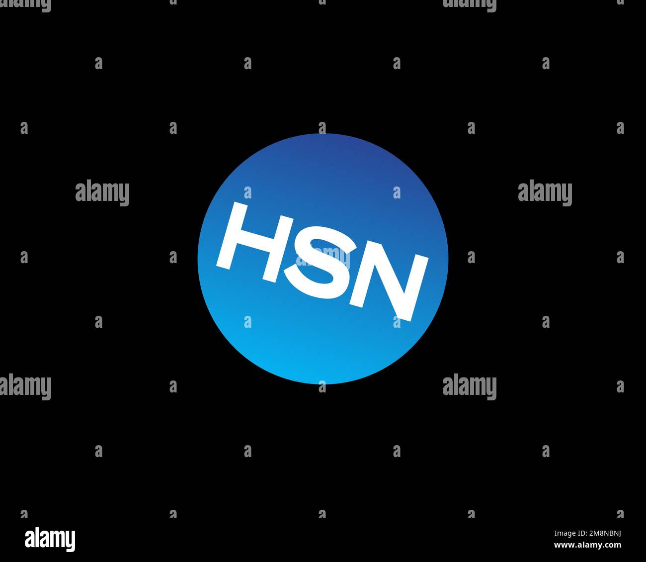 Home Shopping Network, rotated logo, black background B Stock Photo - Alamy