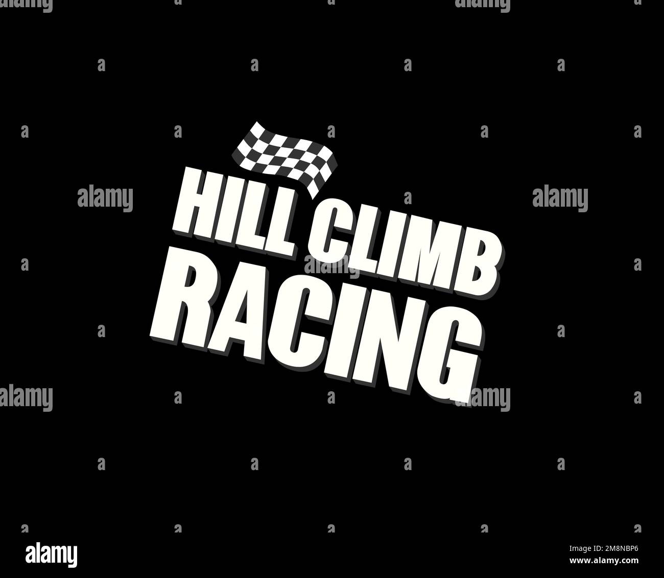 Hill Climb Racing video game, rotated logo, black background B Stock ...