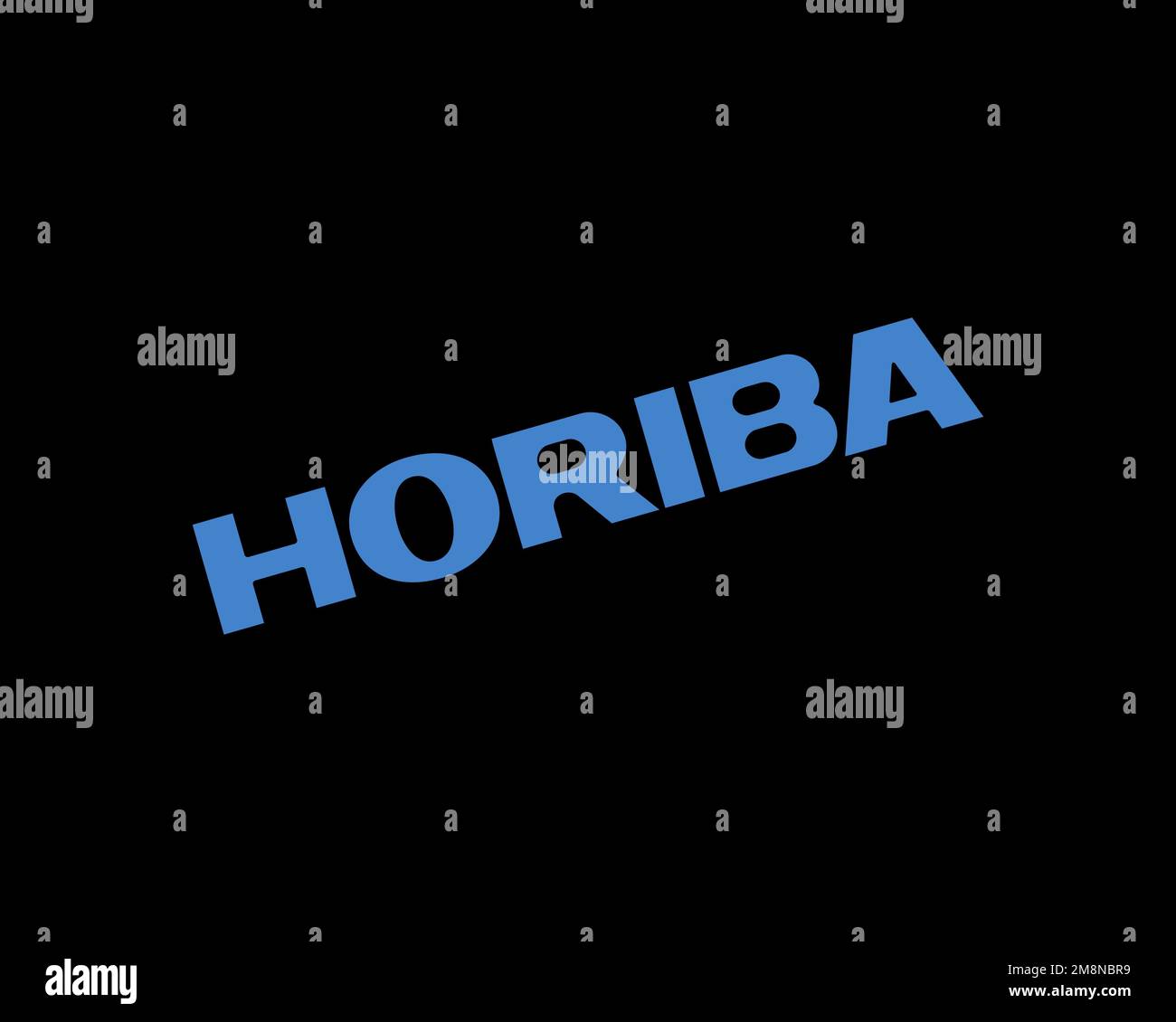 Horiba, rotated logo, black background Stock Photo - Alamy