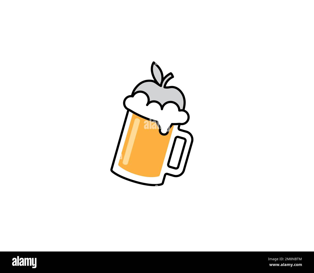 Homebrew package manager, rotated logo, white background B Stock Photo ...